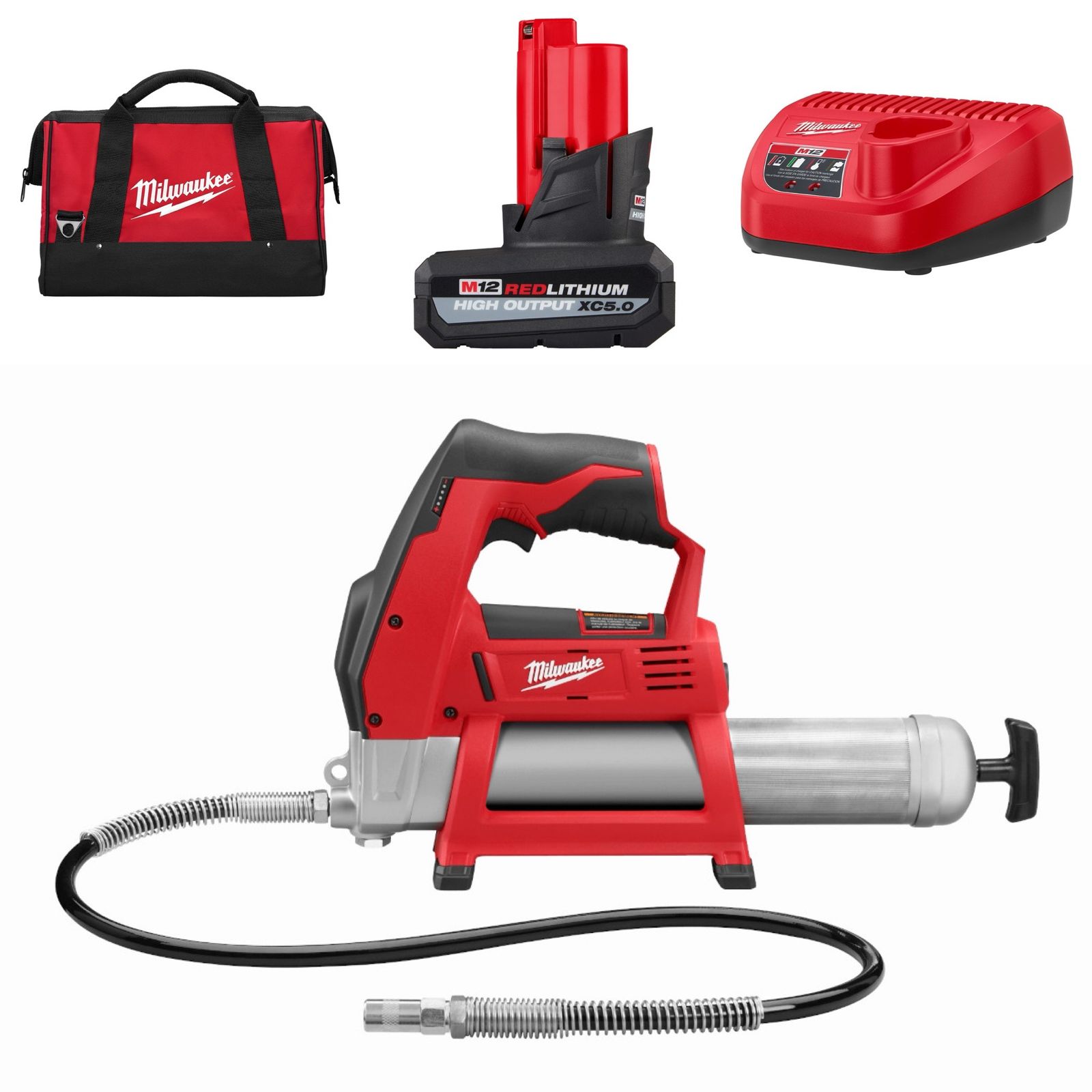 Kit Engrasadora Neumática Milwaukee M12 2446-21xc - CasaTool